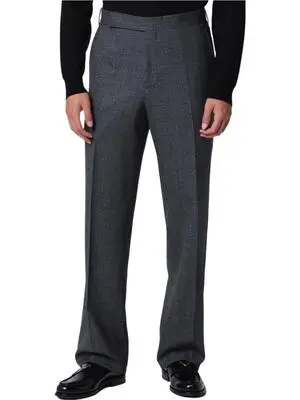 LARDINI Pleated Straight-leg Trousers - Grey