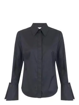 ELISABETTA FRANCHI Striped Oversized-cuff Shirt