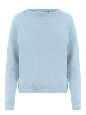 ALLUDE Allude Cashmere Crew Neck Knitted Sweater