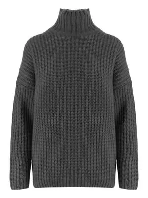 ALLUDE Allude Chunky Turtleneck Knitted Sweater