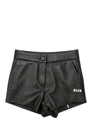 MSGM Logo-embroidered Shorts - Brown