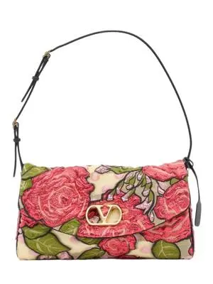 Valentino Garavani Valentino Embroidered Shoulder Bag Red