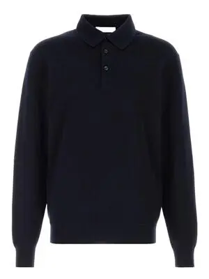 UMIT BENAN Long-sleeve Knitted Polo Shirt