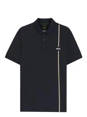 Hugo Boss Toc Game 3 Striped Short-sleeve Polo Shirt - Dark Blue