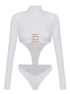 ELISABETTA FRANCHI Logo-plaque Cropped Top