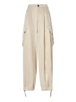 Pinko Wide Leg Pants - Nude
