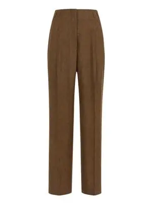 Alberta Ferretti Casual Trousers With Belt Loops - Green