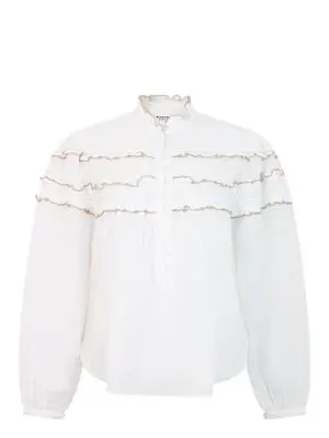 Isabel Marant Étoile Ruffled Button-front Blouse - White