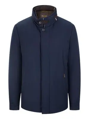 MOORER Long Sleeve Casual Jacket - Darkblu