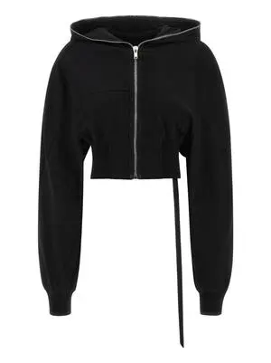 Rick Owens Zip-up Hoodie - Black