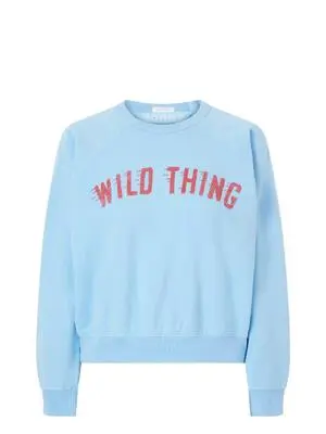 MOTHER Mother Printed Cotton-Jersey Sweatshirt