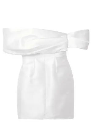 Solace Edda Off-the-shoulder Faille Mini Dress - No