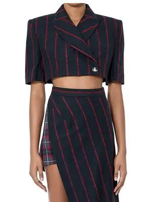 VIVIENNE WESTWOOD Single-button Cropped Jacket - Black