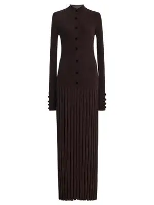Cara Cara Easton Wool Maxi Dress - Brown