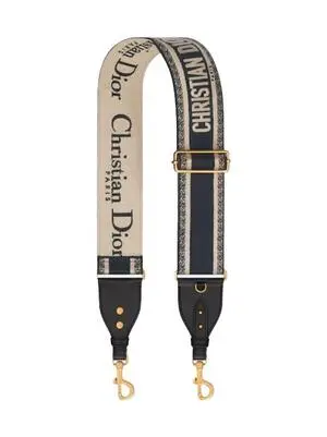 Dior Adjustable Shoulder Strap With Ring - Blue