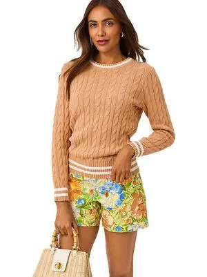Lilly Pulitzer® Brockton Crew Neck Sweater - Iced Latte