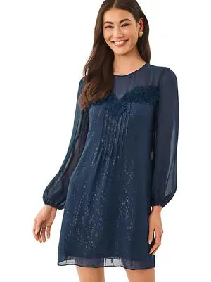 Lilly Pulitzer® LILLY PULITZER® Gail Silk Dress Navy