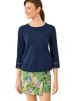 Lilly Pulitzer® Clairmont Knit Top - Navy