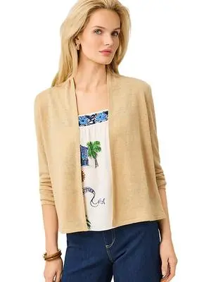 Lilly Pulitzer® Faretta Cardigan - Tan