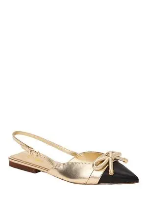 LILLY PULITZER® Brit Leather Bow Slingback Shoe