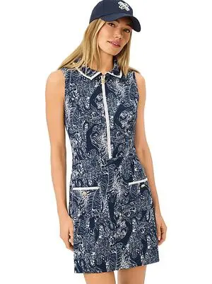 Lilly Pulitzer® Upf 50+ Luxletic Catarina Dress In Contrast Framing - Navy