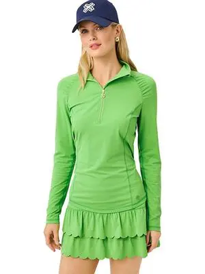 Lilly Pulitzer® Upf 50+ Luxletic Justine Pullover - Chateau Green