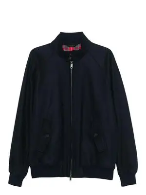 BARACUTA G9 Melton Bomber Jacket - Black