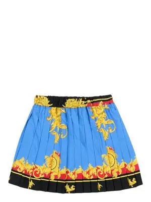 Versace Barocco Print Pleated Skirt - Multi-color
