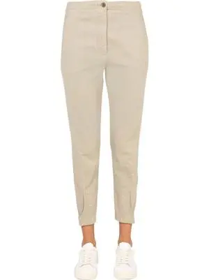 Aspesi Frank Straight Leg Cropped Pants - Nude