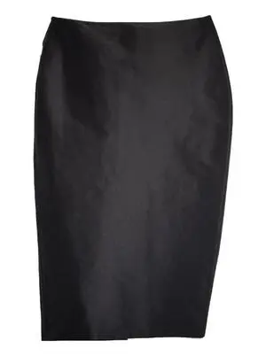GUCCI Gucci Fine Silk Faille Midi Skirt