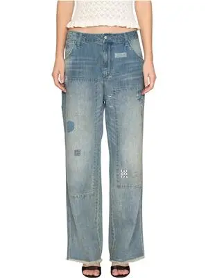 Sea Claira Patchwork Jeans - Blue