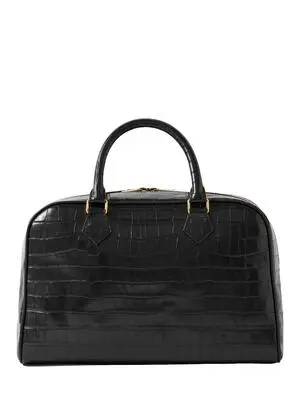 NILI LOTAN Jaclyn Croc-effect Leather Tote - No