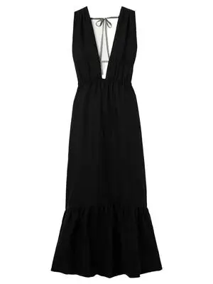 LEMLEM Lelisa Ruffled Linen-blend Maxi Dress - No