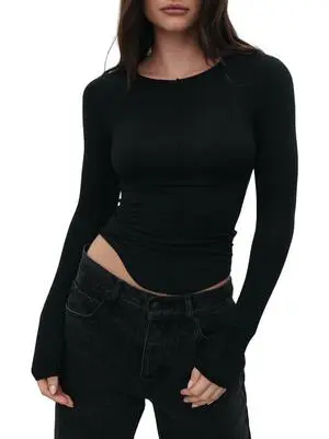BAYSE Bayse Anisa Long Sleeve Top Shadow