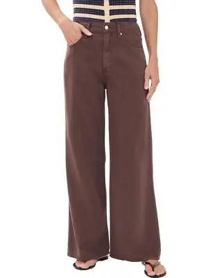 Madewell Petite Ultimate Airy Wide Leg Jeans - Cocoa