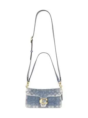 COACH Soft Crystal Signature Tabby Bag 26 In Blue - Denim