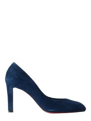 CHRISTIAN LOUBOUTIN Fannylove 85 Suede Pumps - Navy
