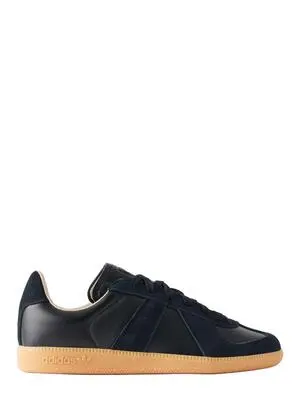 ADIDAS ORIGINALS Bw Army Suede-trimmed Leather Sneakers - Black