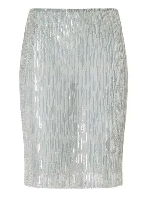 ILKYAZ OZEL Embellished Mini Skirt - Silver