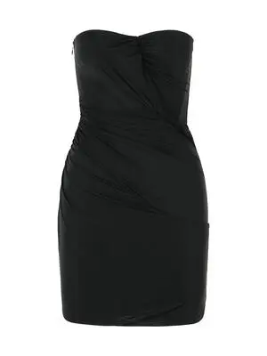 BLUMARINE BLUMARINE Stretch Nylon Draped Corset Dress