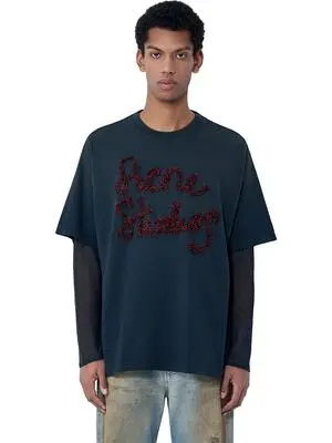 Acne Studios Logo Motif T-shirt - Gray