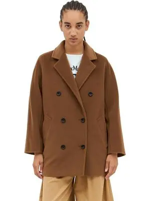 Max Mara Short 101801 Icon Coat - Brown