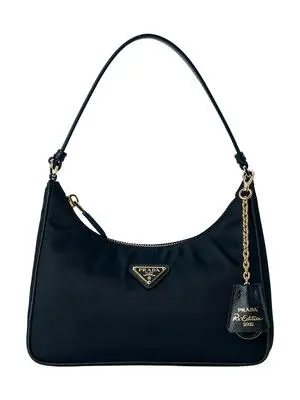 Prada Re-edition 2005 Re-nylon And Saffiano Mini Bag - Black
