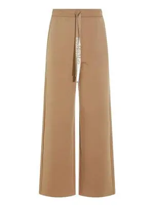 Max Mara Neutrals Trousers Track Pants - Cream