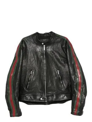 Gucci Jackets Leather Jackets - Black