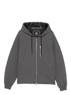 Moose Knuckles Grey Jackets Hooded Jackets - Gray