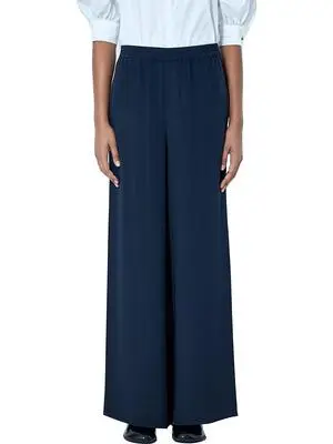 Max Mara Wide-leg Silk Trousers - Blue