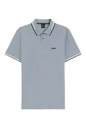 BOSS Grey Polo Shirts - Gray