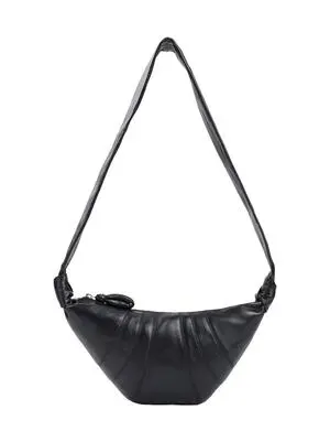 LEMAIRE Lemaire Leather Croissant Zip Bag Women Black