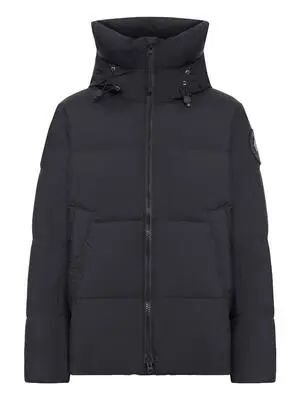 Canada Goose Crofton Label Padded Jacket In Enduraluxe - Black